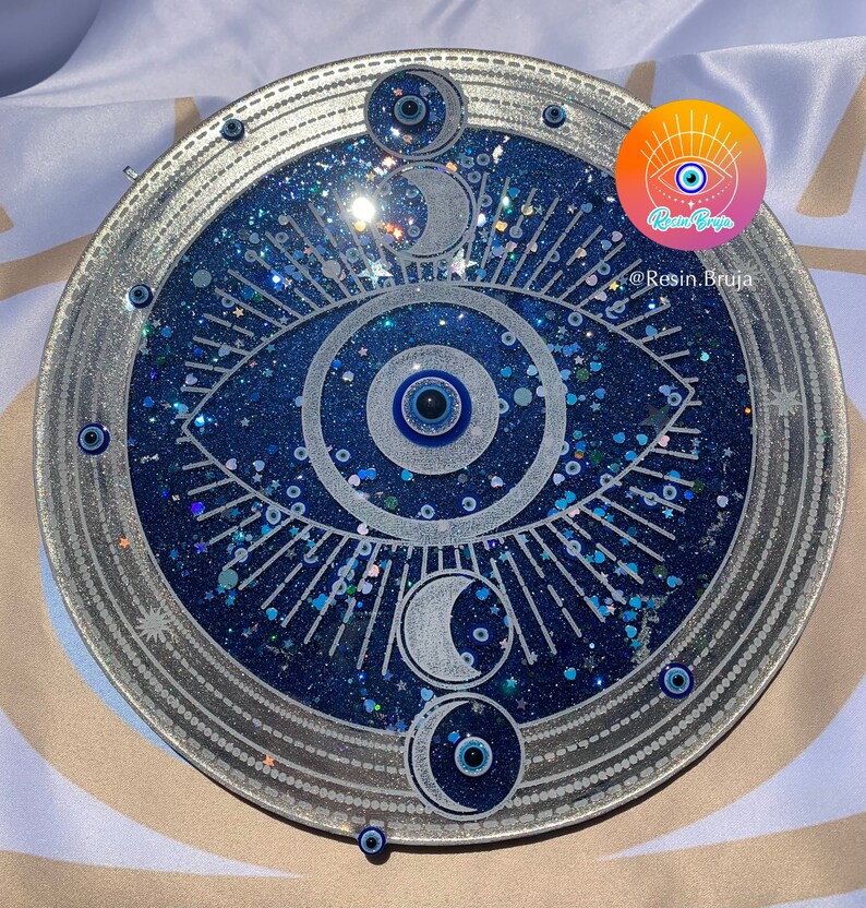 Moon Phase - Eye - Evil Eye - Resin - Resin Wall Hanging - Resin Wall ...
