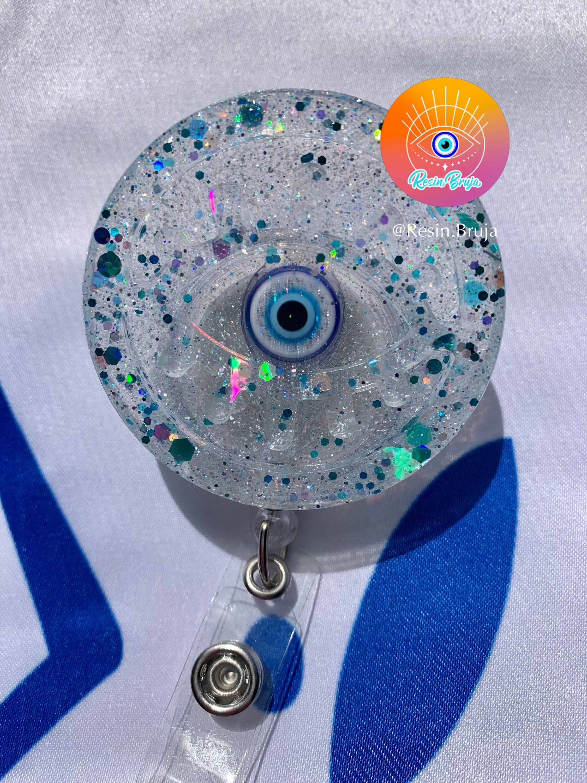 Evil Eye Badge Badge Reel Identification Tag ID Badge - Etsy