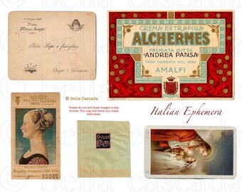 Italian Ephemera | Etsy