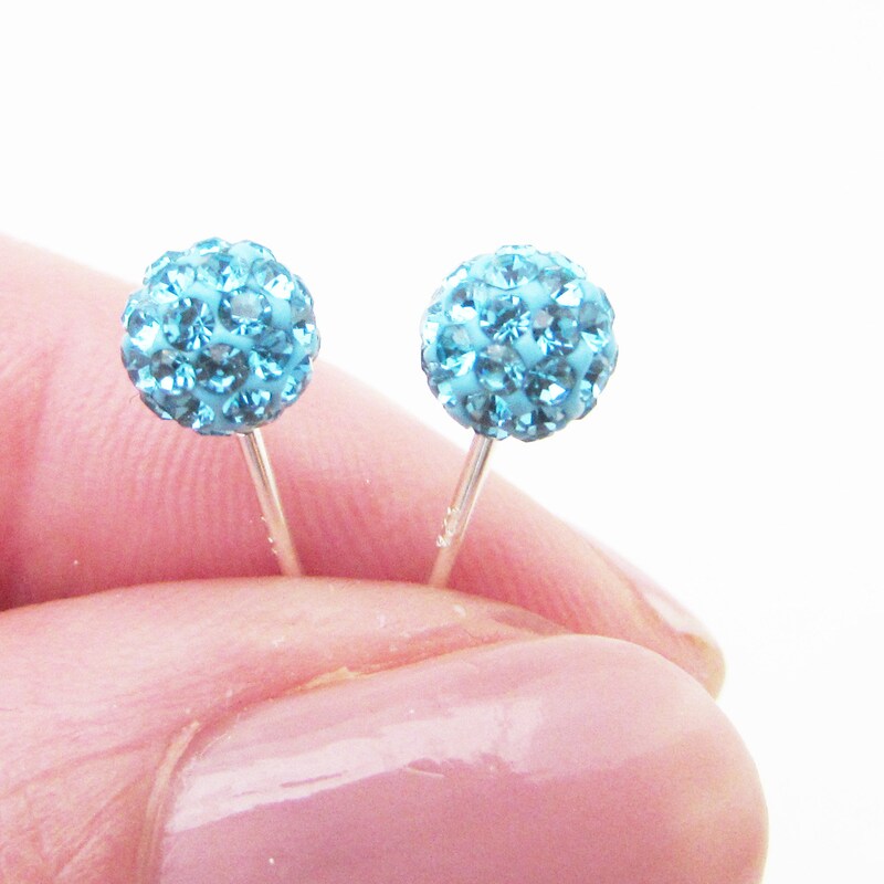 Blue Stud Earrings - Etsy