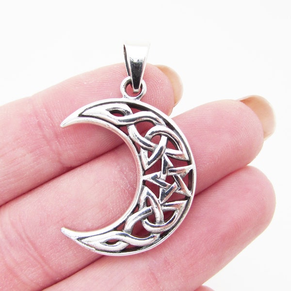 Half Moon Pendant - Etsy