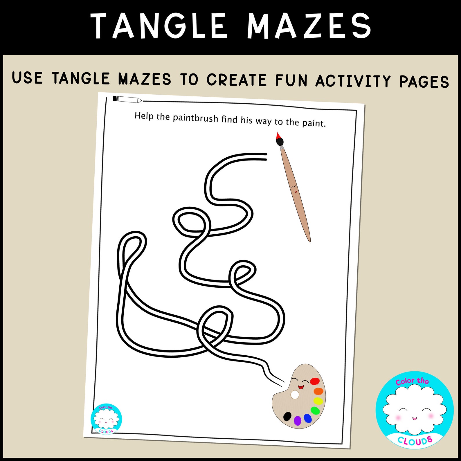 Mazes for Kids Clipart, Maze Puzzles for Kids Clipart, Maze Templates ...