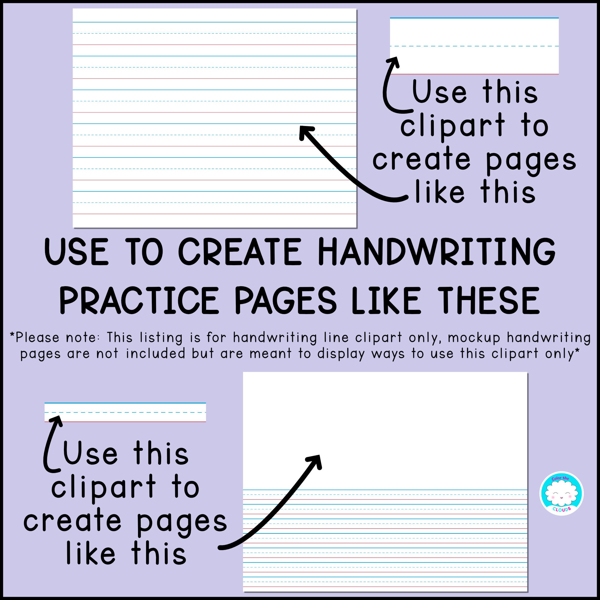Handwriting Lines Clipart, Handwriting Lines Elementary Landscape ...