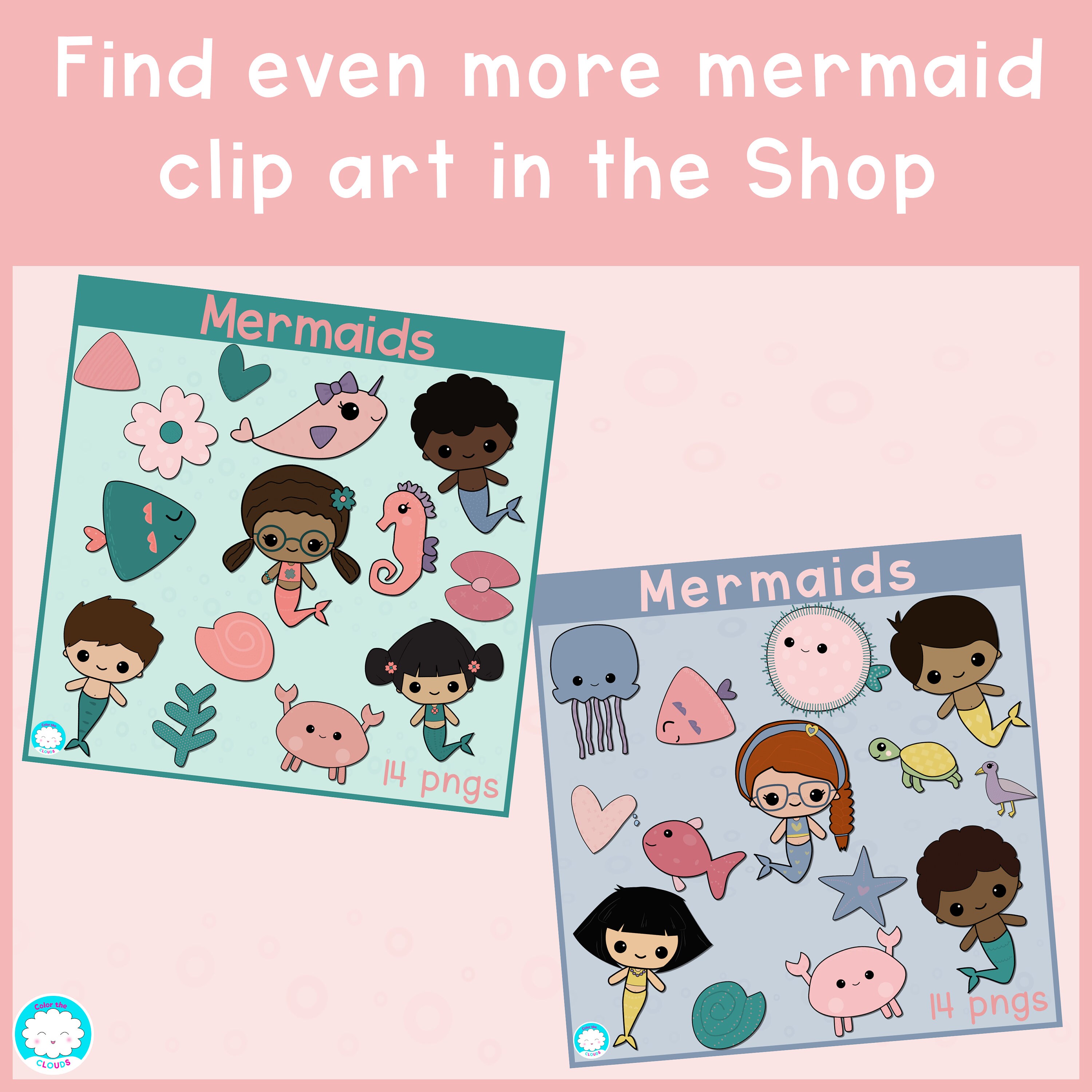 Cute Mermaids 3, Mermaid Png, Cute Mermaid Clip Art, Mermaids, Mermaid ...