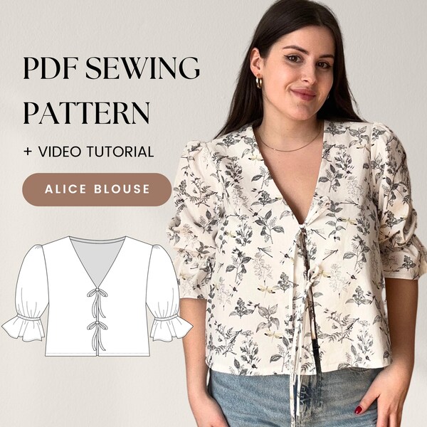 Tie Front Top - Etsy