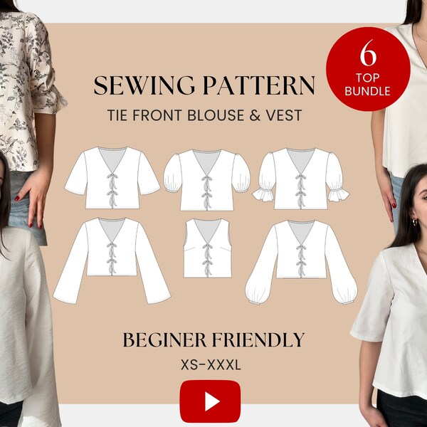 Blouse Sewing Pattern - Etsy