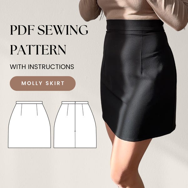 Mini Skirt Pattern - Etsy