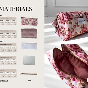 Quilted Makeup Bag Pattern | Cosmetic Bag Pattern | Zipper Pouch ...