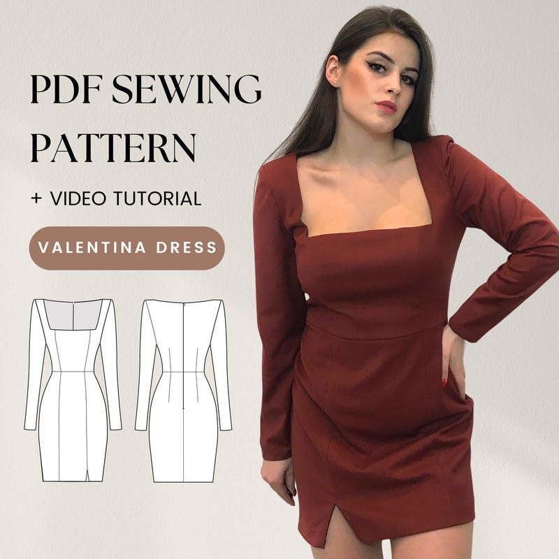 Square Neck Pattern - Etsy