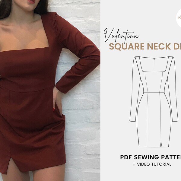 Square Neck Pattern - Etsy