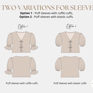 Tie Front Top Pattern for Sewing Women, Beginner Digital Sewing Pattern ...