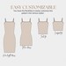 Bodycon Maxi Dress Sewing Pattern, Flare Maxi Length, Summer Dress ...