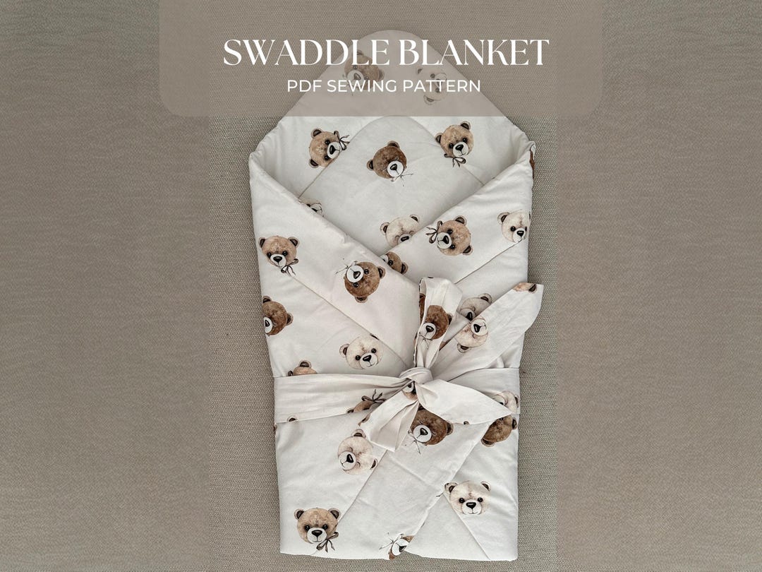 Swaddle Blanket Sewing Pattern | Baby Swaddle Wrap Pattern | Baby ...