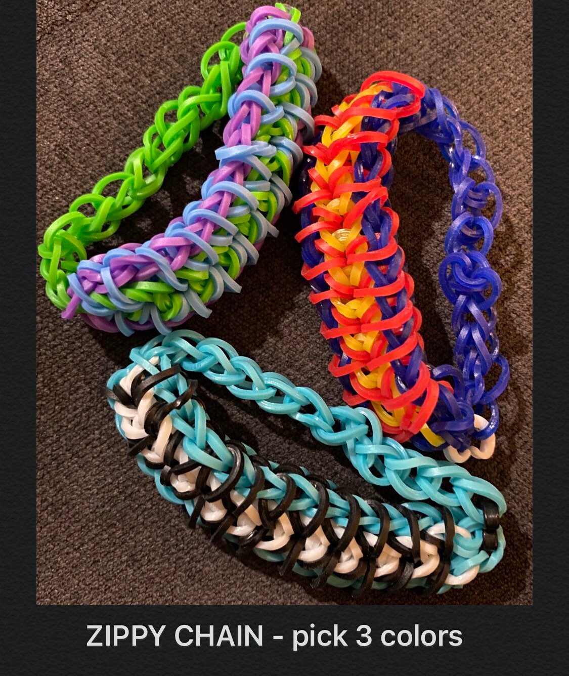 Zippy Chain Rainbow Loom Steps