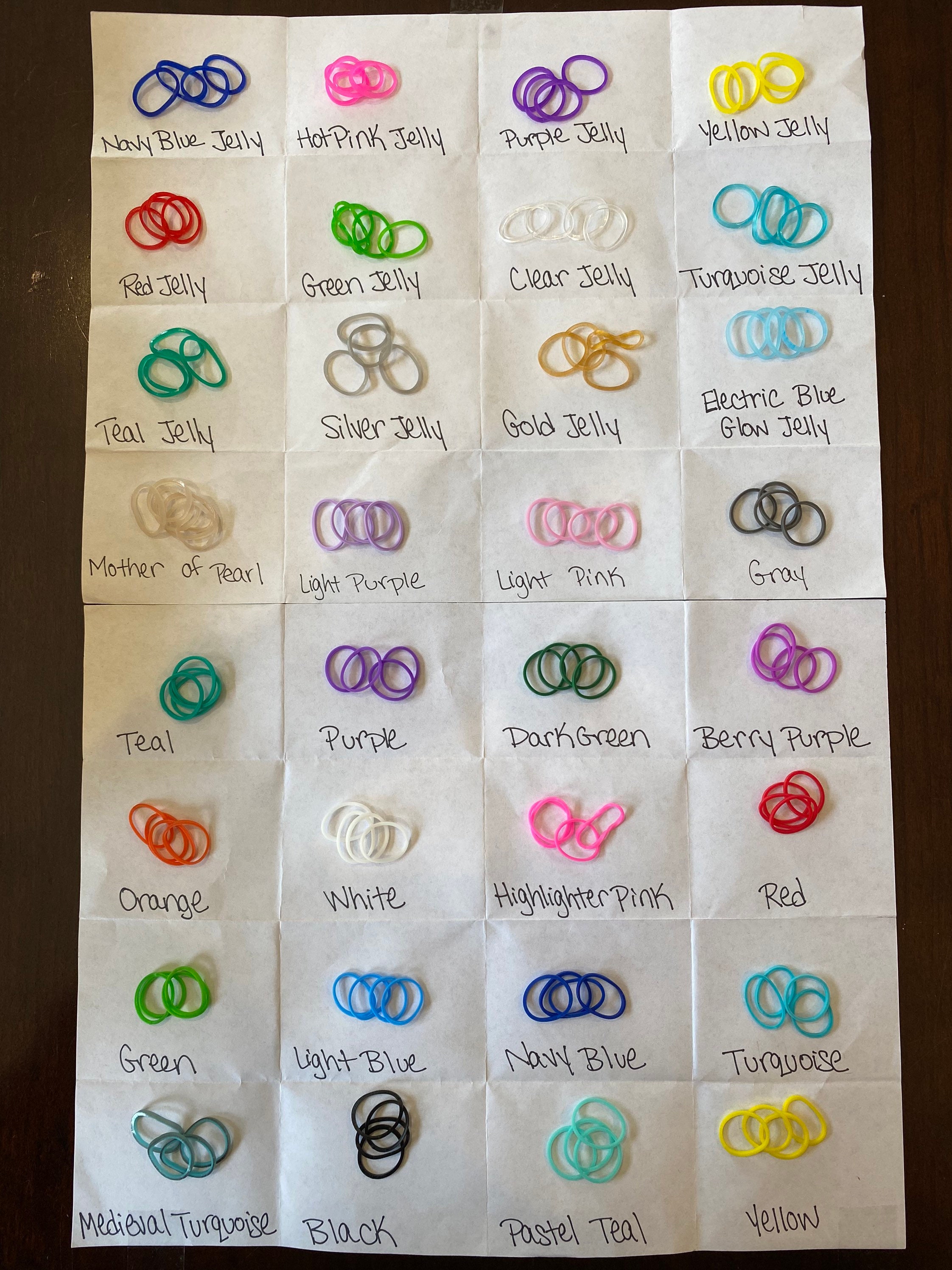 Custom Letter Rubber Band Bracelet / Fishtail / Double Single - Etsy