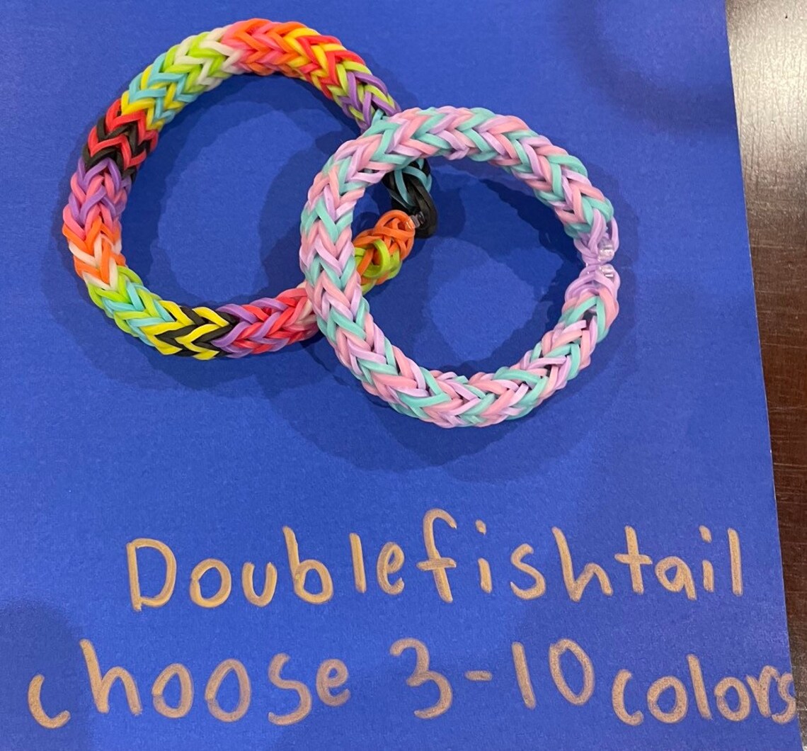 Custom Rubber Band Friendship Bracelet Latex Free - Etsy