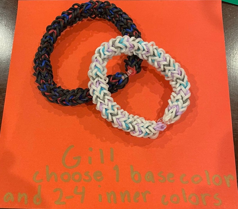 Custom Rubber Band Friendship Bracelet Latex Free - Etsy