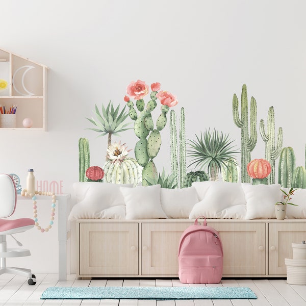 Cactus Wall Decal - Etsy