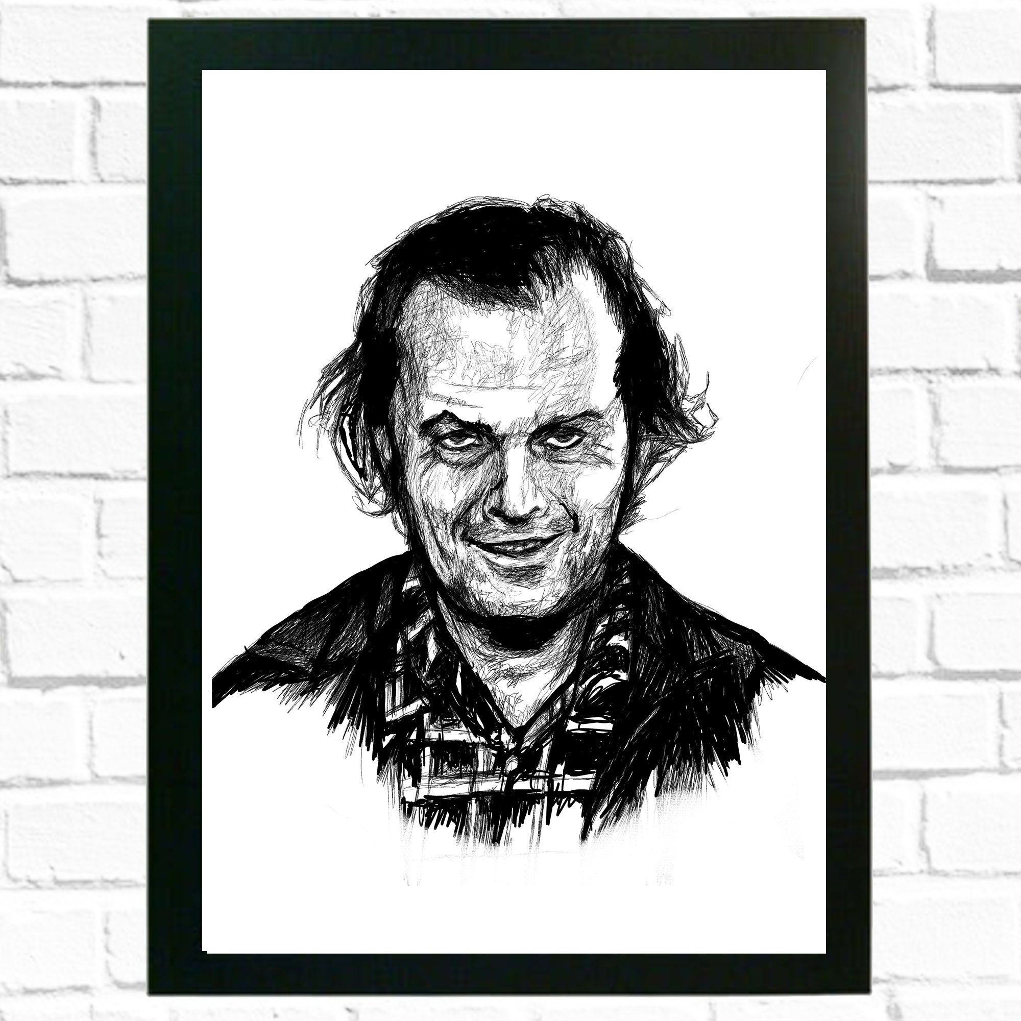 Jack As Jack The Shining A3 Print Etsy