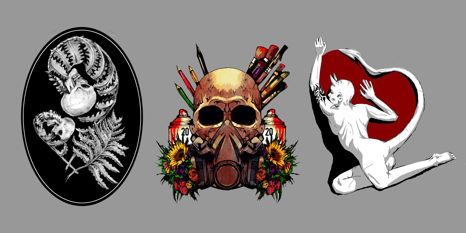 Art Pin Badges Pack of 3 - Etsy