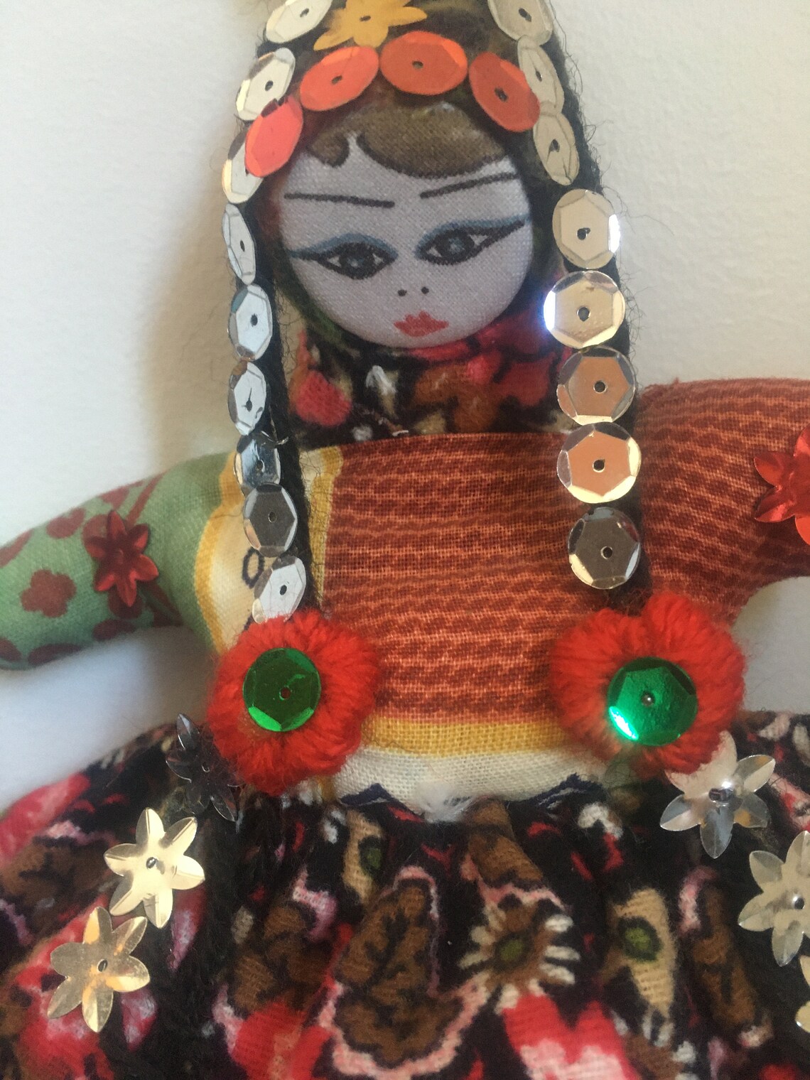 Handmade Turkish Cloth Rag Doll Ottoman Clothes Woman Doll, Tribal Baby ...