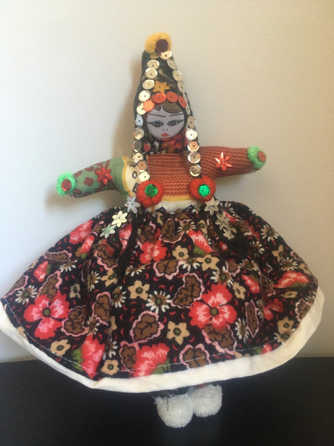Handmade Turkish Cloth Rag Doll Ottoman Clothes Woman Doll, Tribal Baby ...