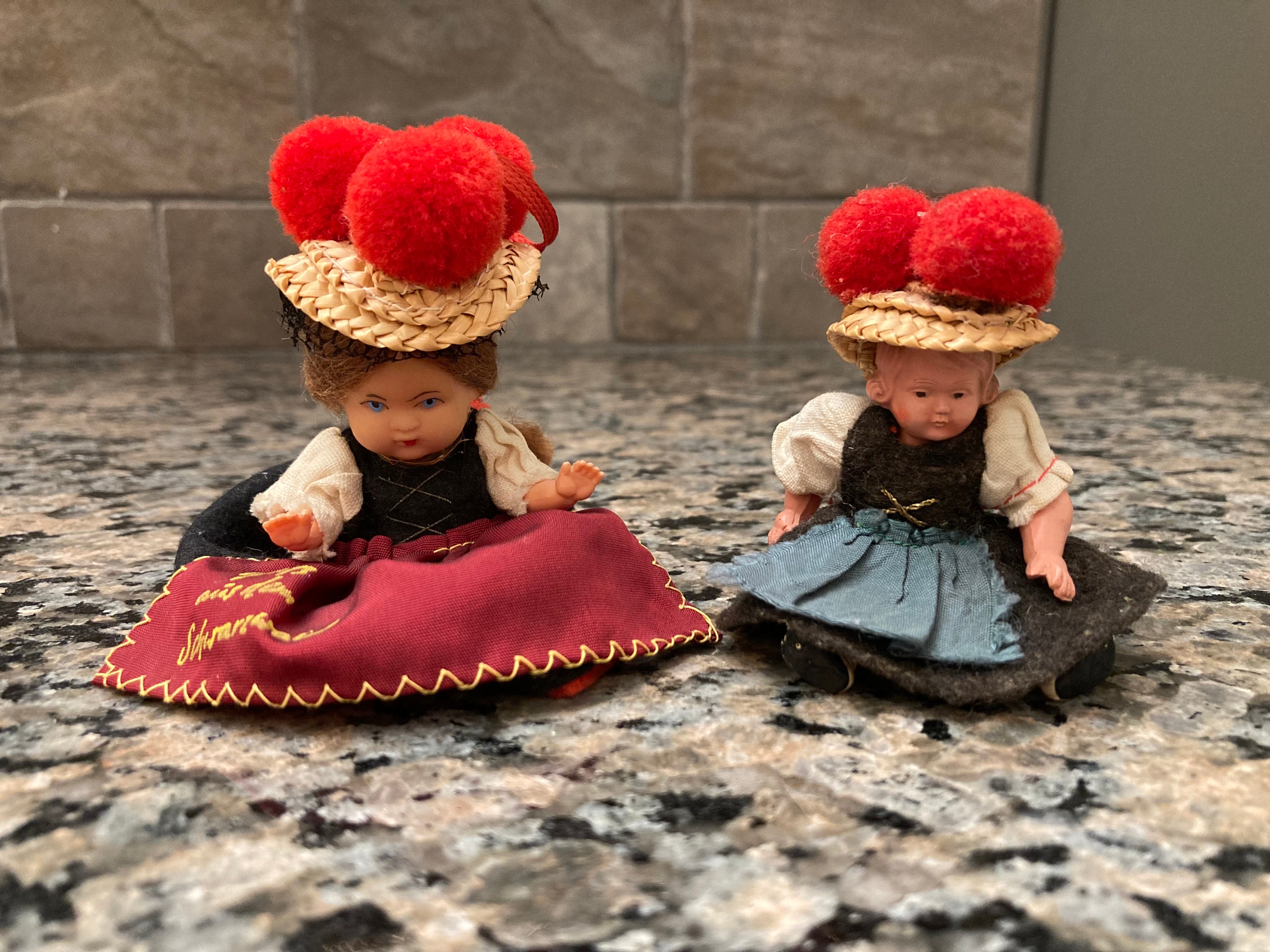 Collection of 4 Vintage German Dolls black Forest - Etsy