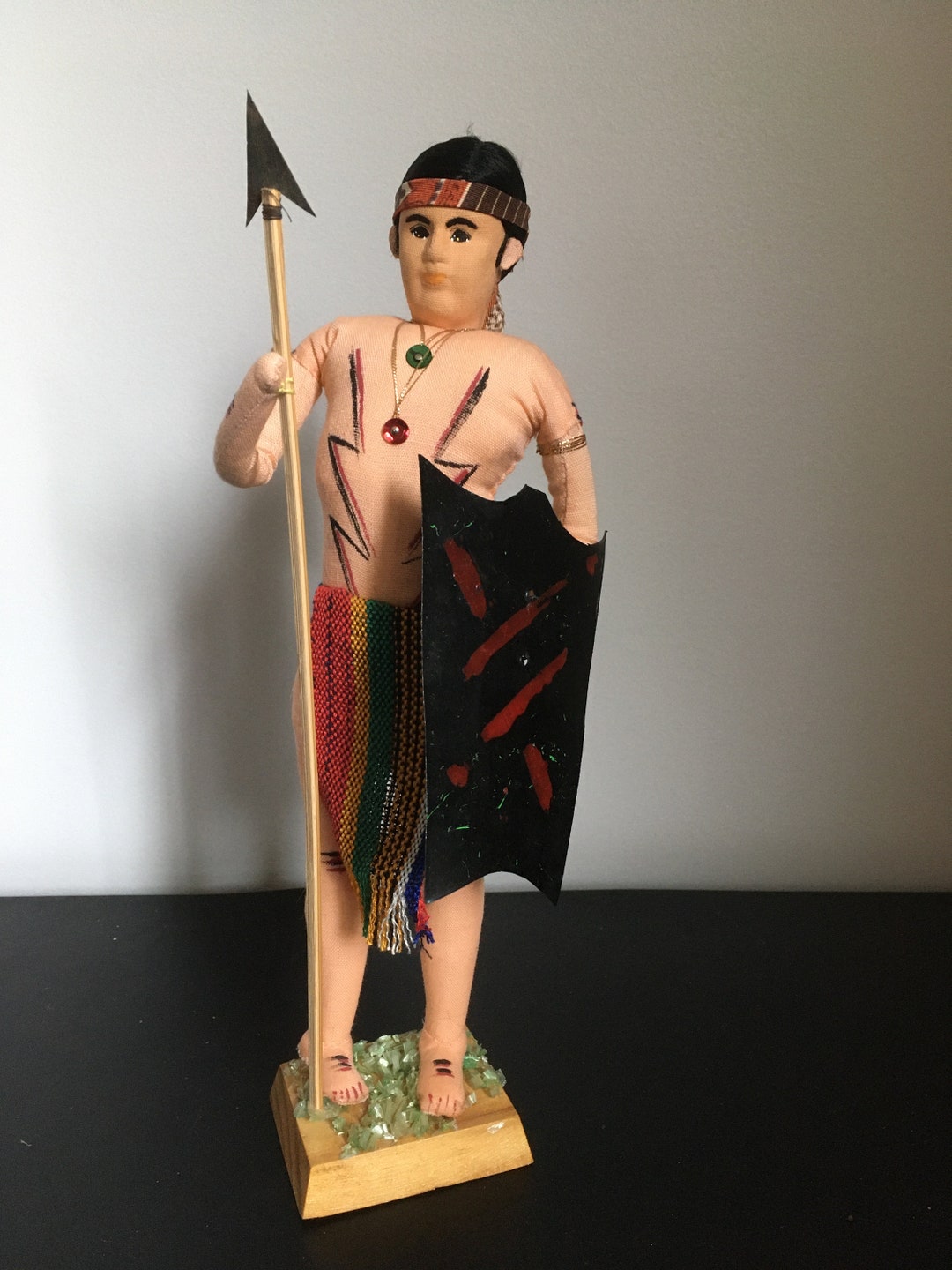 First Nations Warrior Cloth Doll - Price Reduced - Etsy