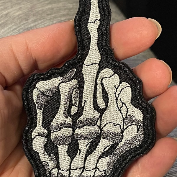 Middle Finger Pin Skeleton - Etsy