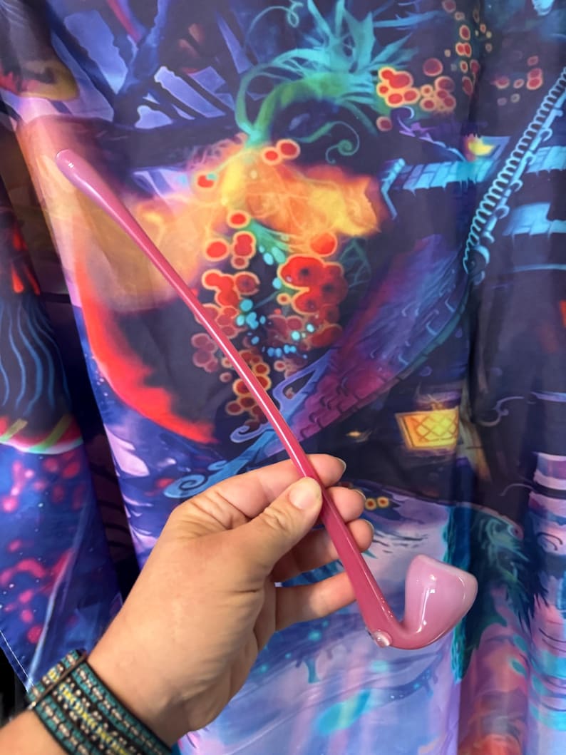 Pipe Pink Mauve Gandalf Sherlock Style Pipe Glass Hand Pipe Super Cute ...