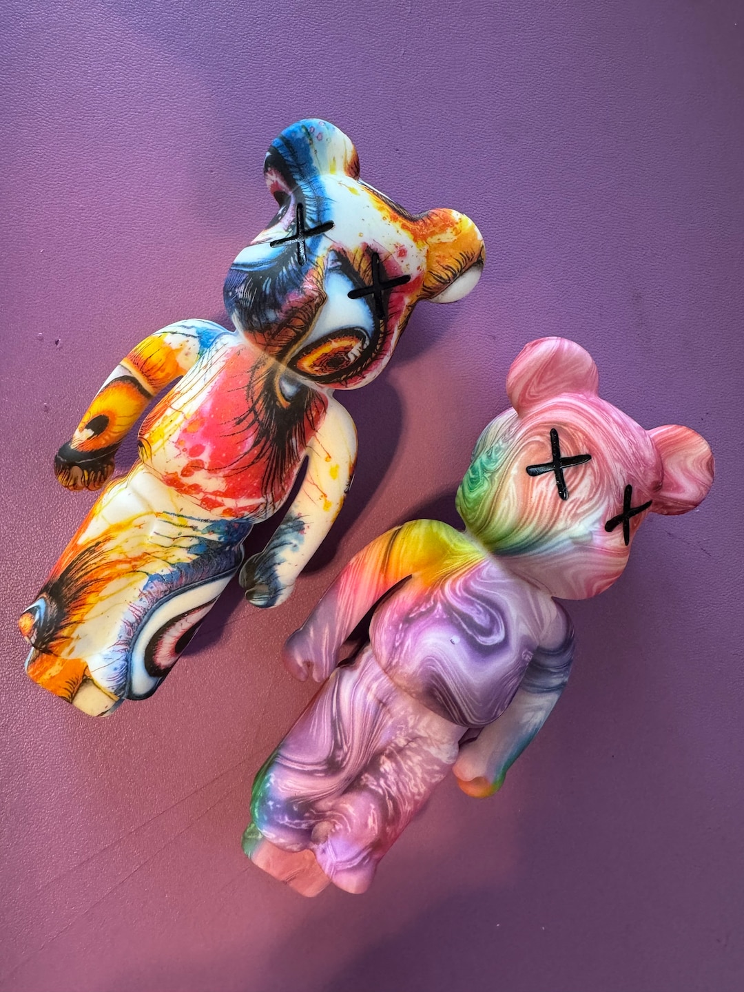 Pipe Silicone Pipe Bowl Glass Insert Pipe Teddy Bear Tye Dye or Seeing ...