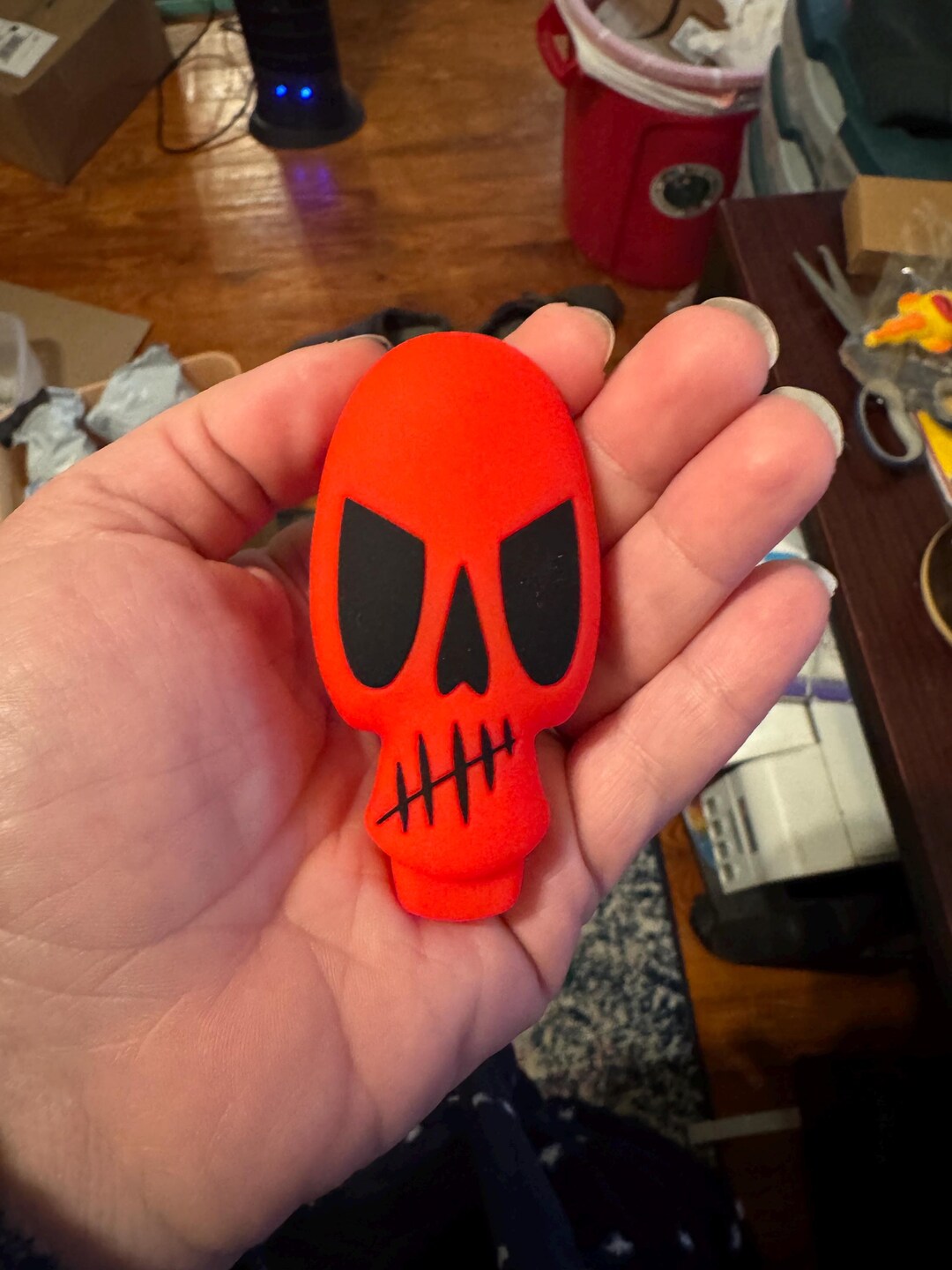 Pipe Red Skull Face Skull Silicone Pipe Bowl Glass Insert Pipe - Etsy