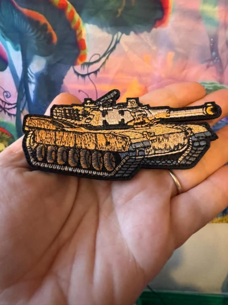 M1 Abrams Army Main Battle Tank Tactical Patch Hook Loop Backing - Etsy