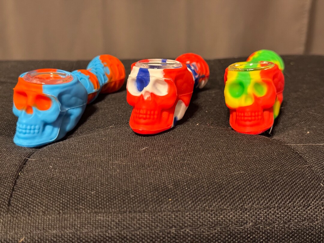 Pipe Skull Pipe Silicone Hand Pipe - Etsy