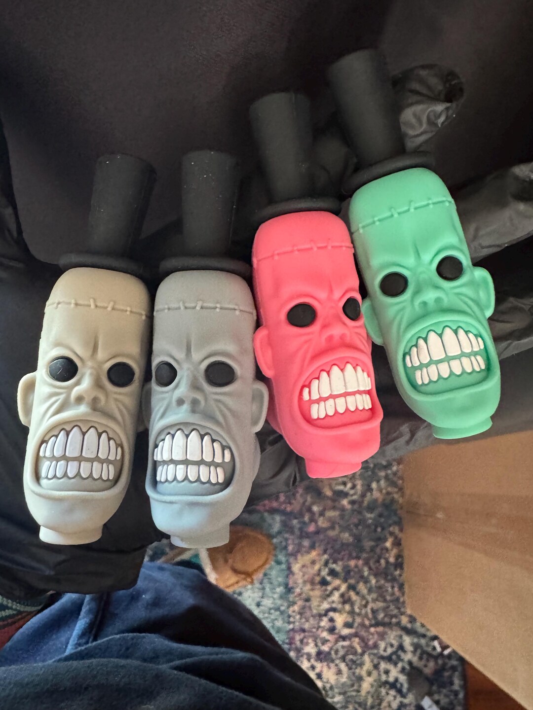 Pipe Scary Little Monster Man Villian Horror Mini Pipe Silicone Man ...
