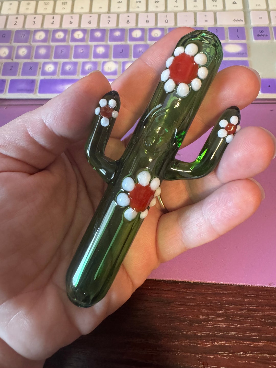 Pipe Cactus Pipe Glass Hand Pipe Cute Pipe - Etsy