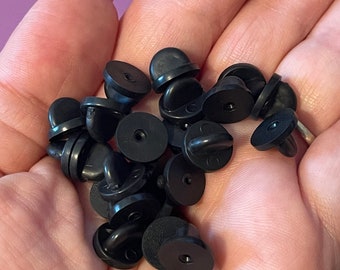 20pcs Mint Heart Rubber Pin Back, Rubber Pin Backs for Hat Pins ...