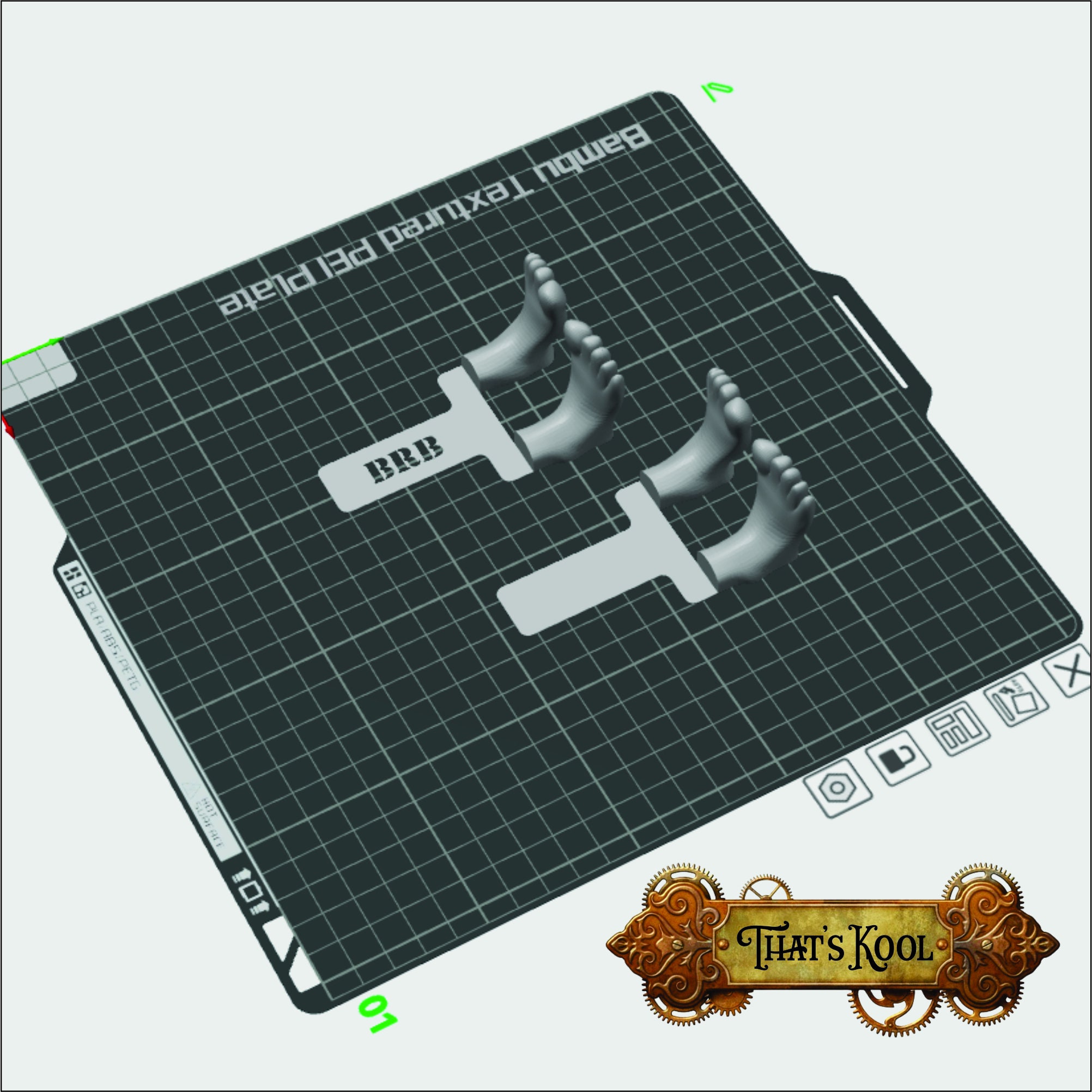 Big Foot Bookmark 3D Print STL. File Stl File 3D Printing File 3D ...