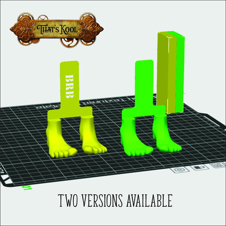 Big Foot Bookmark 3D Print STL. File - Stl File - 3D Printing File - 3D ...
