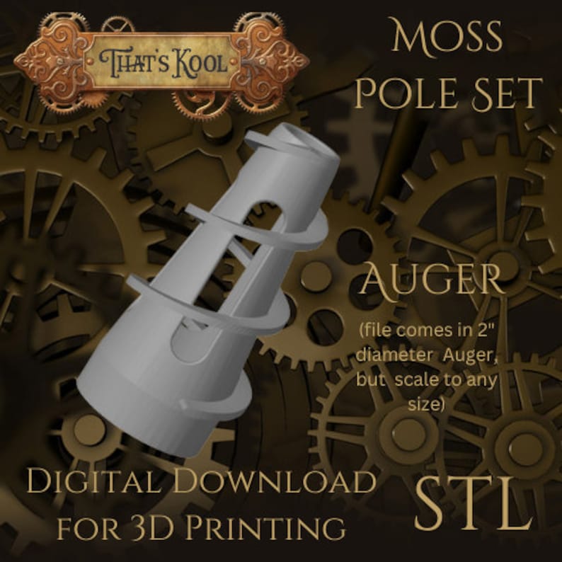 Moss Pole Set 3D Print STL. Files - Stl File - 3D Printing File - 3D ...