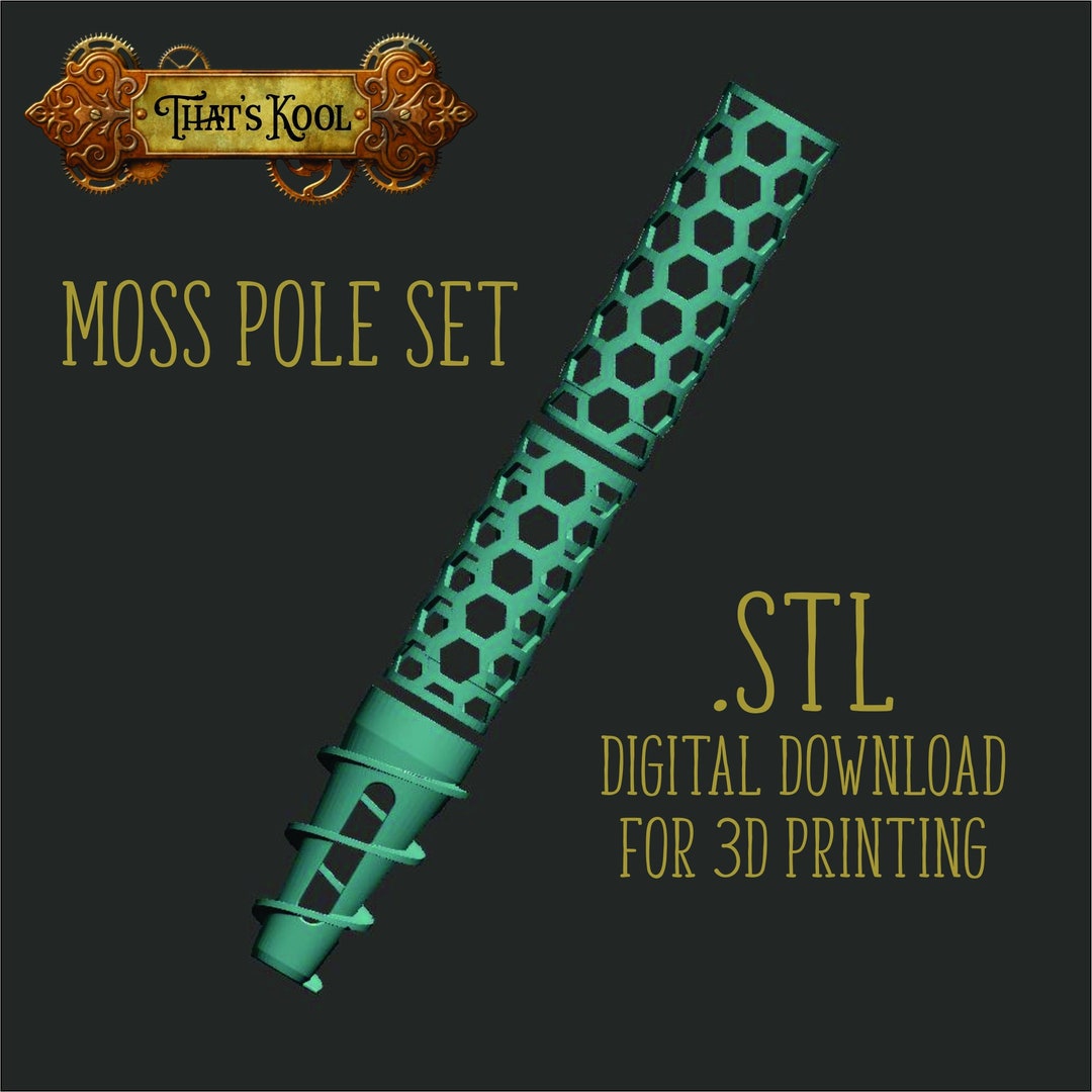 Moss Pole Set 3D Print STL. Files Stl File 3D Printing File 3D ...