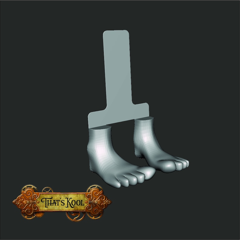 Big Foot Bookmark 3D Print STL. File - Stl File - 3D Printing File - 3D ...