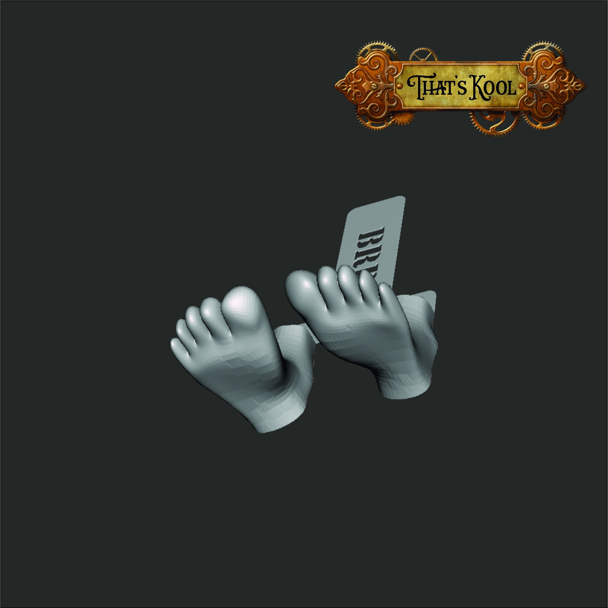 Big Foot Bookmark 3D Print STL. File - Stl File - 3D Printing File - 3D ...