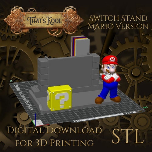 Switch Stand Console Mario Version - Stl File - 3D Printing File - 3D ...