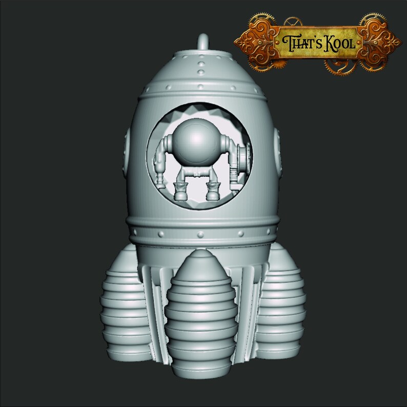 Rocket Parachute Toy 3D Print STL. File - Stl File - 3D Printing File ...