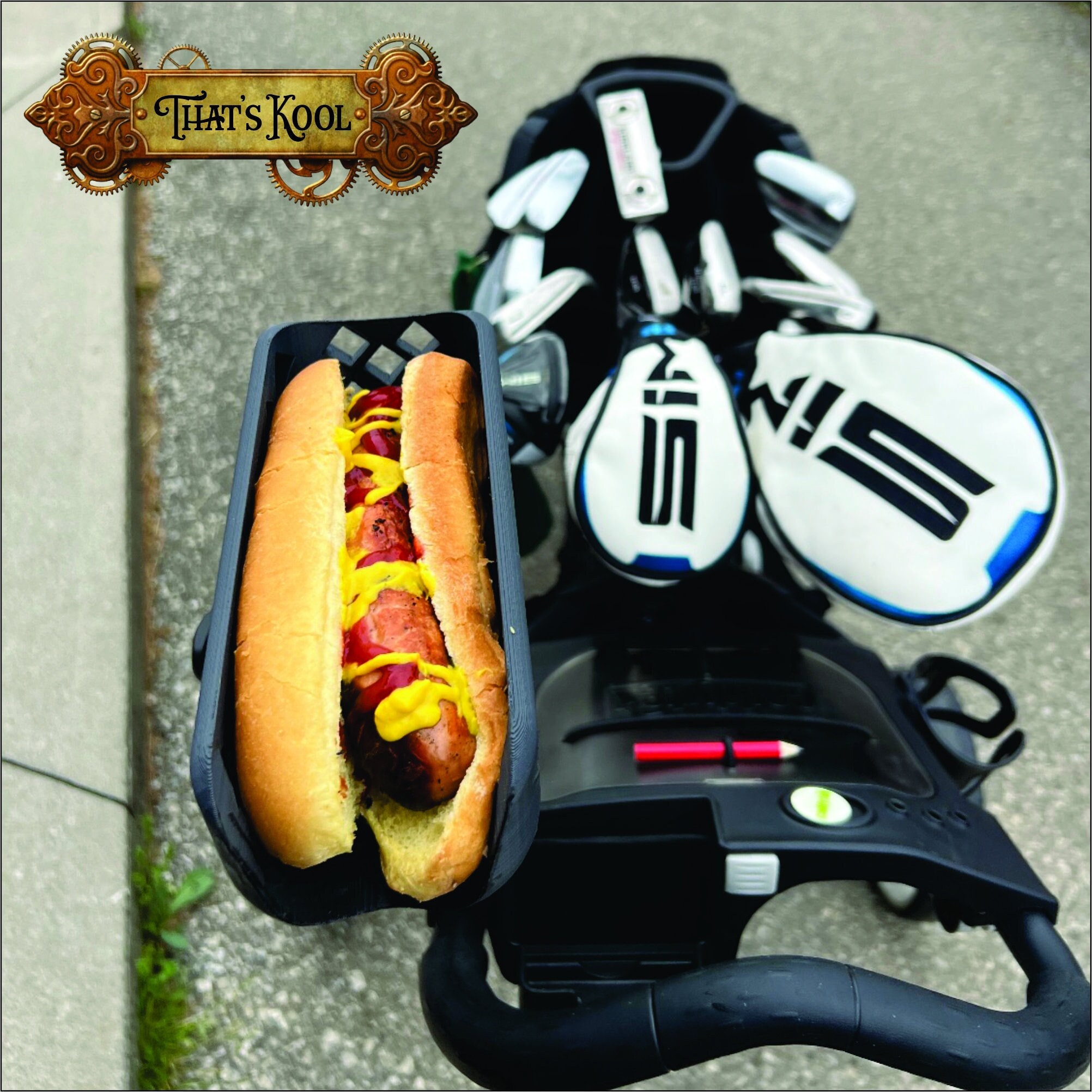 Golf Cart Hot Dog Hotdog Holder 3D Print STL Files With Multiple ...