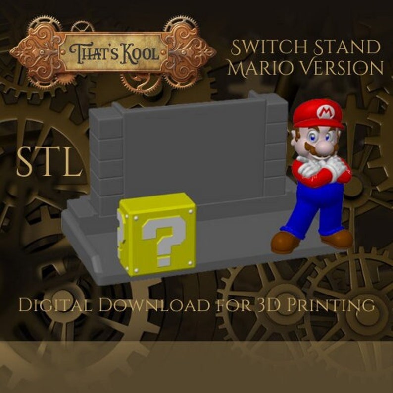 Switch Stand Console Mario Version - Stl File - 3D Printing File - 3D ...