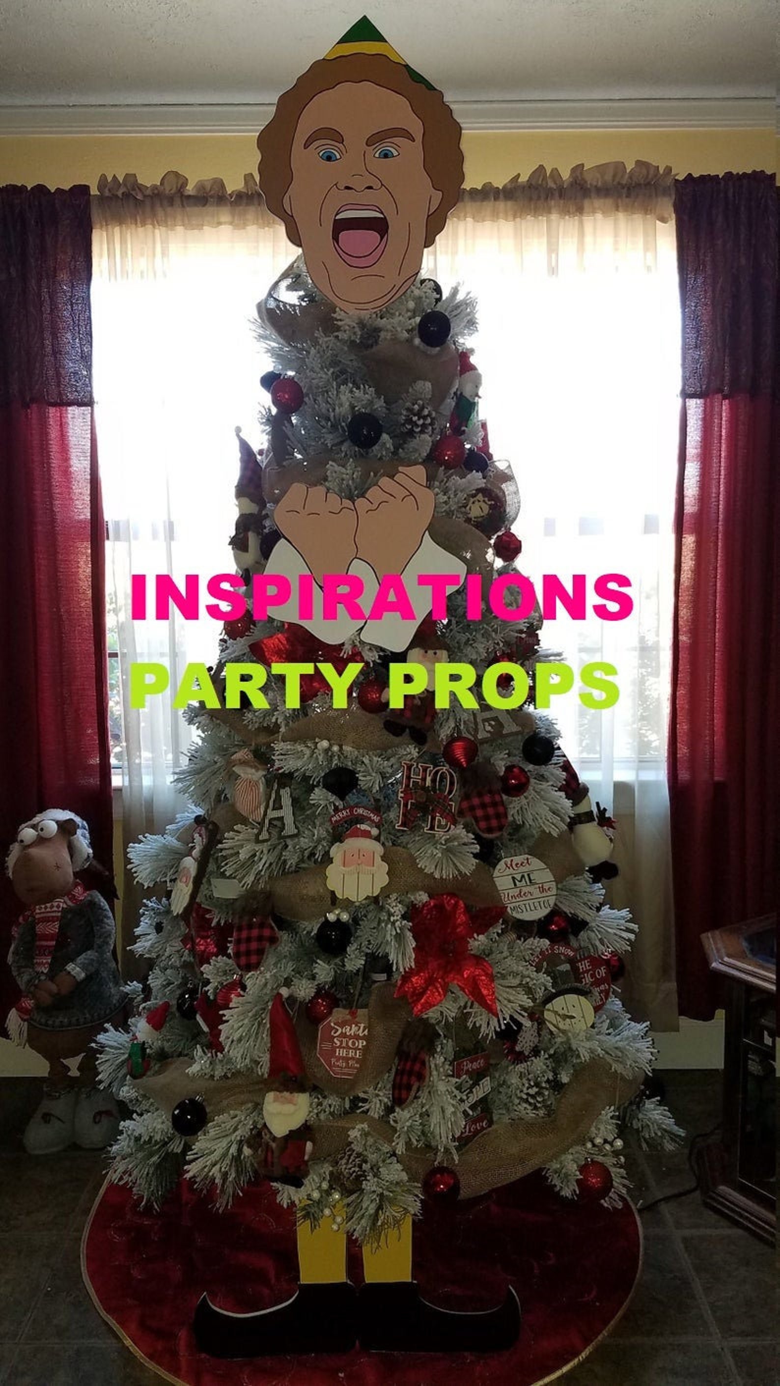 Buddy Christmas Tree Topper - Buddy the Elf Prop - Etsy