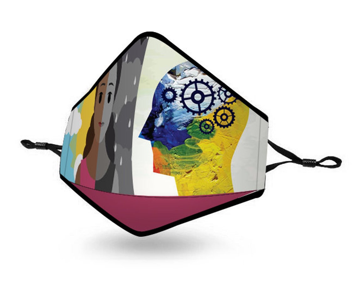 Mental Health Face Mask Bipolar Face Mask Manic Depression | Etsy