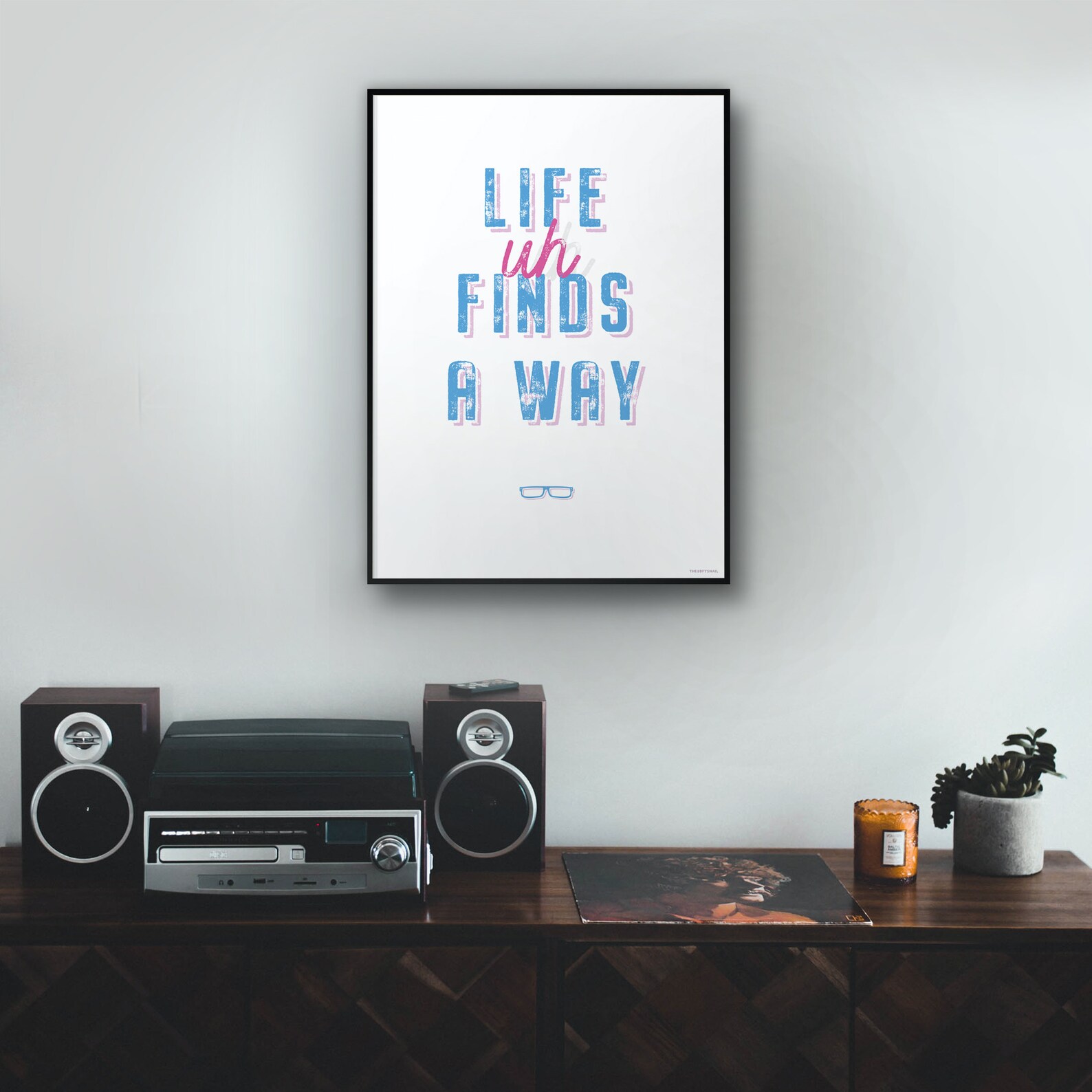 Life Uh Finds A Way Jurassic Park Movie Quote Wall Decor - Etsy UK